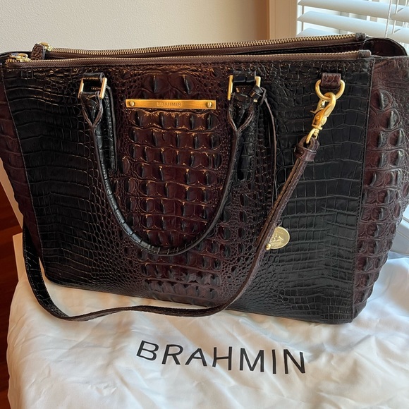 Brahmin | Bags | Brahmin Lincoln Satchel Cocoa Melbourne New Without ...